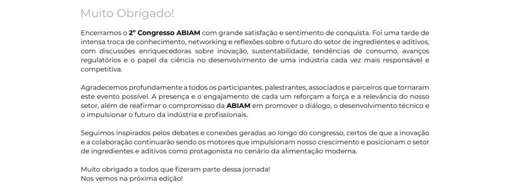 Congresso – Abiam